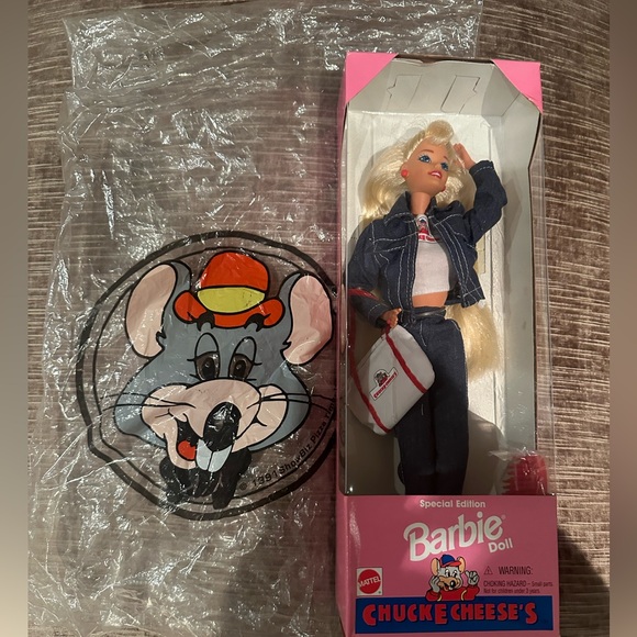 Barbie | Toys | Vintage Rare 995 Chuck E Cheese Barbie And Bag | Poshmark